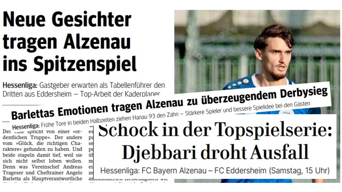 FC Bayern Alzenau – Die einheimische Presse zum Sieg gegen Hanau 93 und Vorschau auf das ...